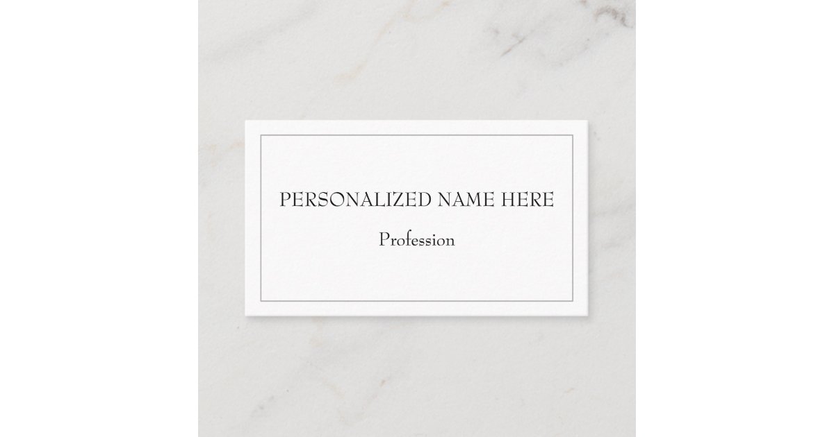 Simple, Minimalist Professional Profile Card | Zazzle