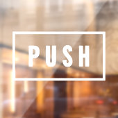 Simple Minimalist Push Door Sign | Zazzle