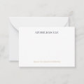 Simple Minimalist Scales of Justice Note Card | Zazzle