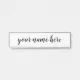 simple minimalist script style door sign | Zazzle
