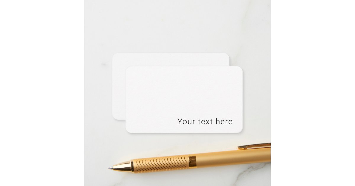Simple Minimalistic Editable Name or other Text Enclosure Card | Zazzle