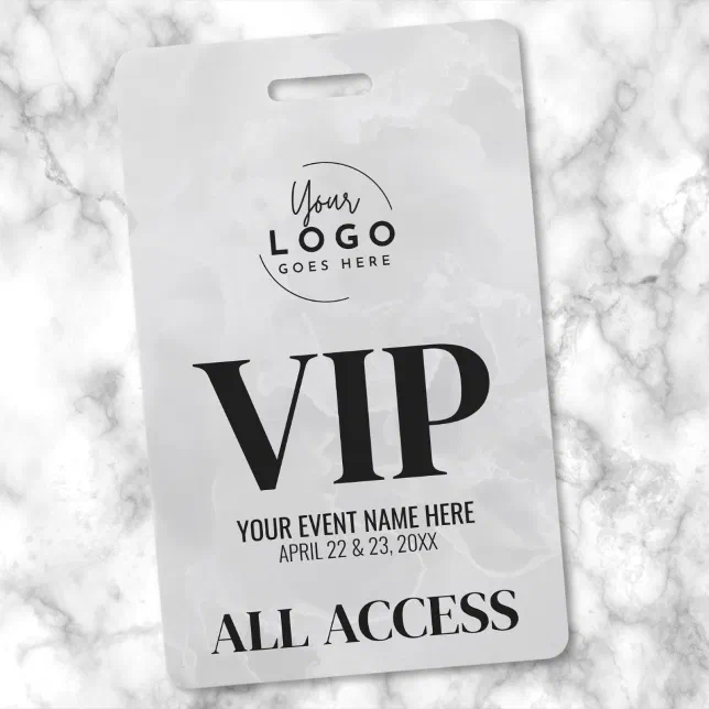 Simple Modern All Access VIP Event Badge | Zazzle