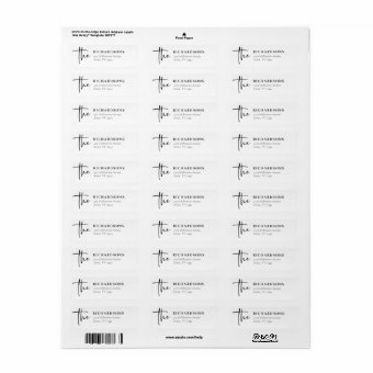 Simple Modern and Minimalist | Black and White Label | Zazzle