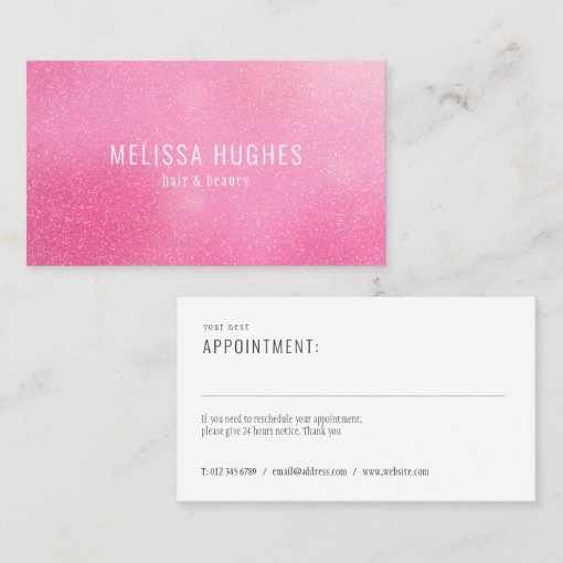 Simple Modern Appointment Card | Zazzle