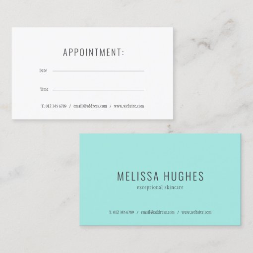Simple Modern Appointment Card | Zazzle