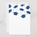 Simple Modern Blue Graduation Party Invitations | Zazzle
