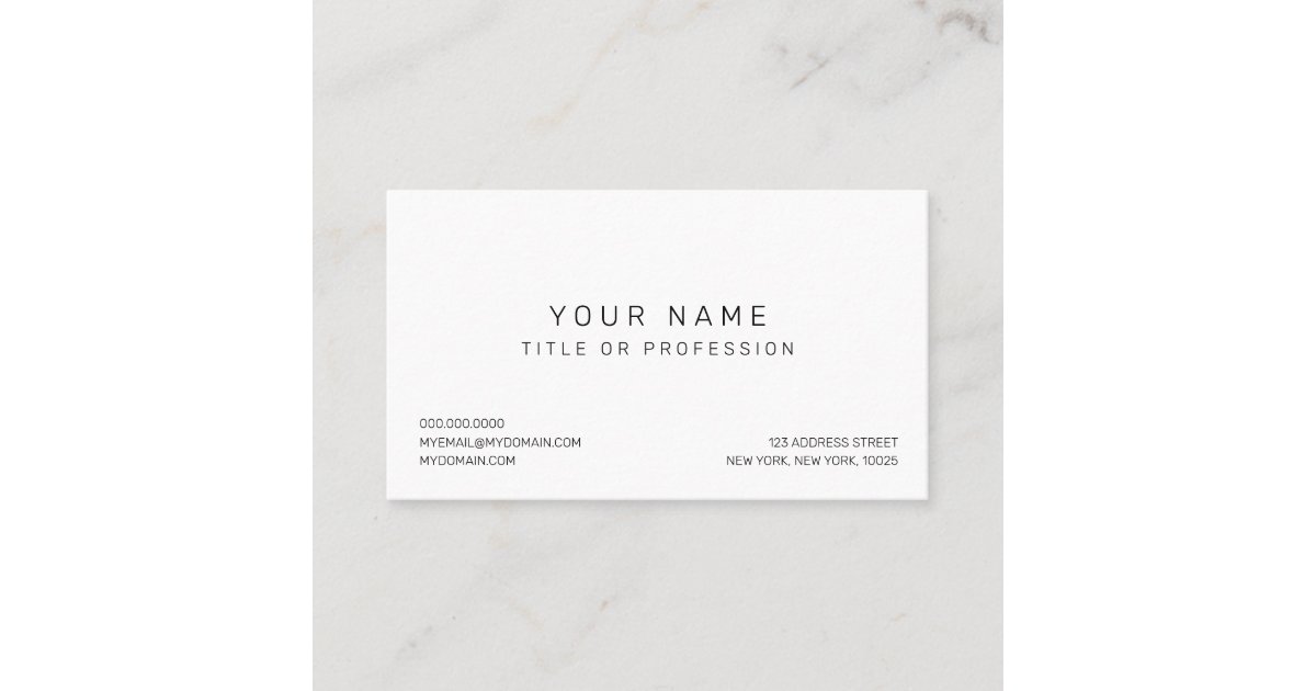 Simple Modern Business Card | Zazzle