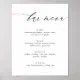 Simple Modern Calligraphy Bar Menu Sign | Zazzle