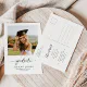 Simple Modern Calligraphy Photo Graduation Postcard | Zazzle
