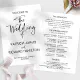 Simple Modern Calligraphy Wedding Program | Zazzle