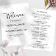 Simple Modern Calligraphy Wedding Program | Zazzle