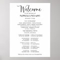 Simple Modern Calligraphy Wedding Program Sign | Zazzle