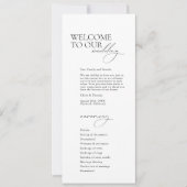 Simple Modern Calligraphy White Wedding Program | Zazzle