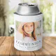 Simple Modern Chic Custom First Communion Photo Can Cooler | Zazzle