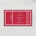 Simple Modern Chili Pepper Business Card | Zazzle