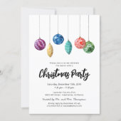 Simple Modern Christmas Party Invitation | Zazzle