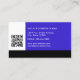Simple Modern Color Block Blue, Black and White Business Card | Zazzle