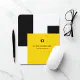 Simple Modern Color Block Yellow White and Black Mouse Pad | Zazzle