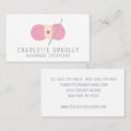 Simple Modern Crochet Handmade Crocheting Business Card | Zazzle