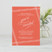 Simple Modern Elegant Birthday Party Invitation | Zazzle