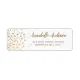 Simple Modern Elegant Gold Glitter Confetti Script Label | Zazzle