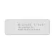 Simple Modern Elegant Grey Monogram Label | Zazzle