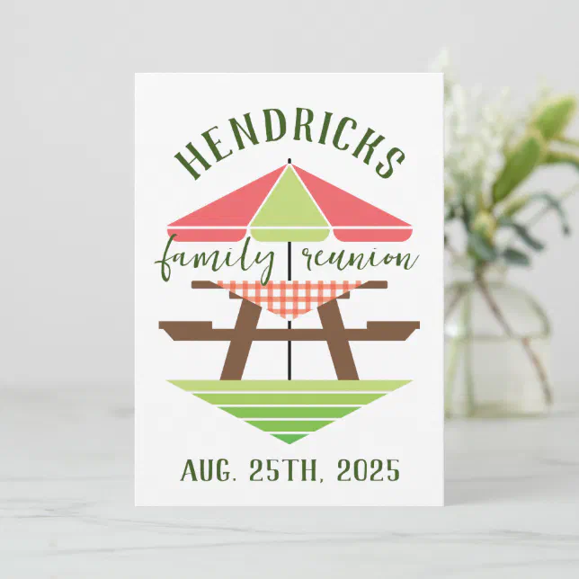 Simple, Modern Family Reunion Invitation | Zazzle