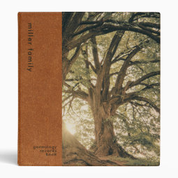 Simple Modern Family Tree Ancestry 3 Ring Binder | Zazzle