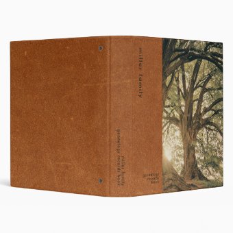 Simple Modern Family Tree Ancestry 3 Ring Binder | Zazzle