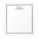 Simple Modern From the Desk of Script Black Notepad | Zazzle