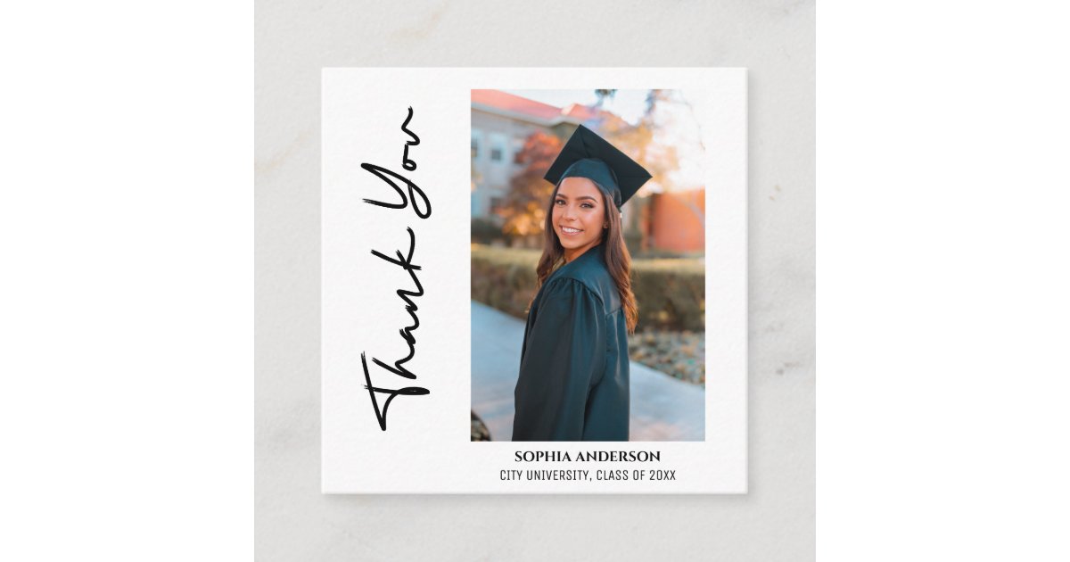 Simple Modern Graduation Enclosure Card | Zazzle