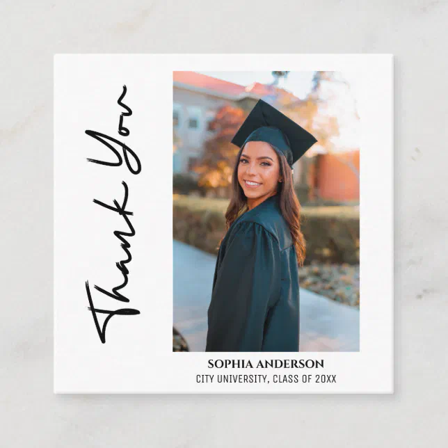 Simple Modern Graduation Enclosure Card | Zazzle