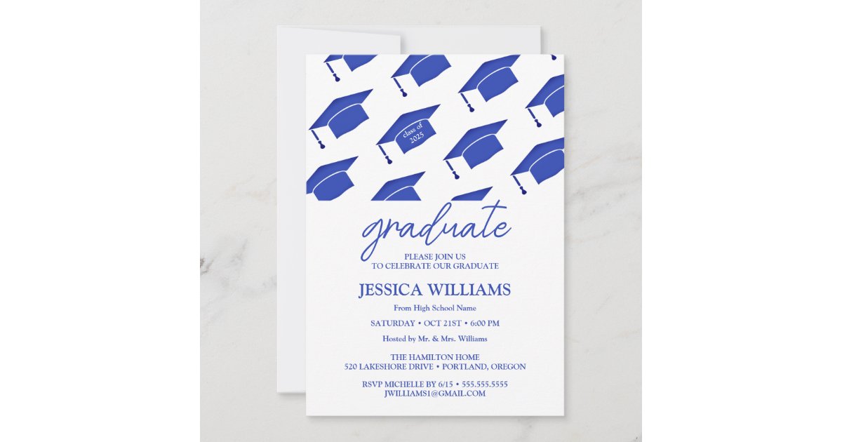 Simple Modern Graduation Party Invitation | Zazzle