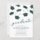 Simple Modern Green Graduation Party Invitations | Zazzle