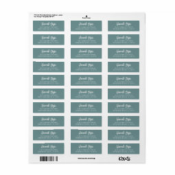 Simple Modern Hand Sketched Script Return Address Label | Zazzle