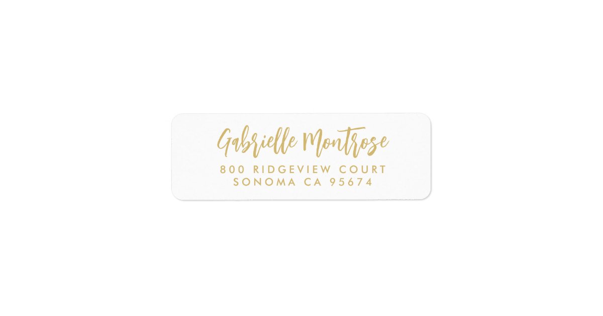 Simple Modern Handwritten Script Label | Zazzle