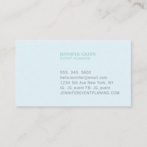 Simple Modern Hello Business Card | Zazzle