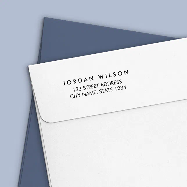 Simple Modern Home Address Self-inking Stamp | Zazzle