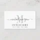 Simple Modern Interior Designer Script Business Business Card | Zazzle