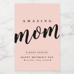 Simple Modern Jar/Container Label for Mom | Zazzle