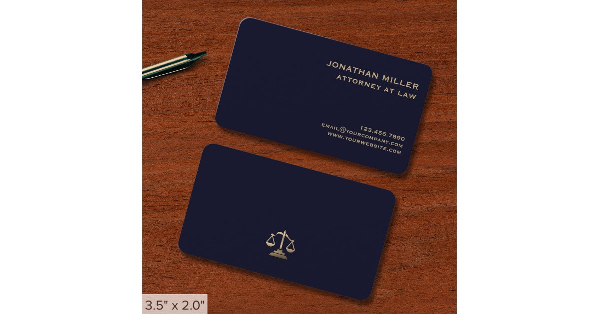 Simple Modern Lawyer Business Card | Zazzle