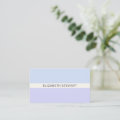Simple Modern Light Blue and Lavender Professional Business Card | Zazzle