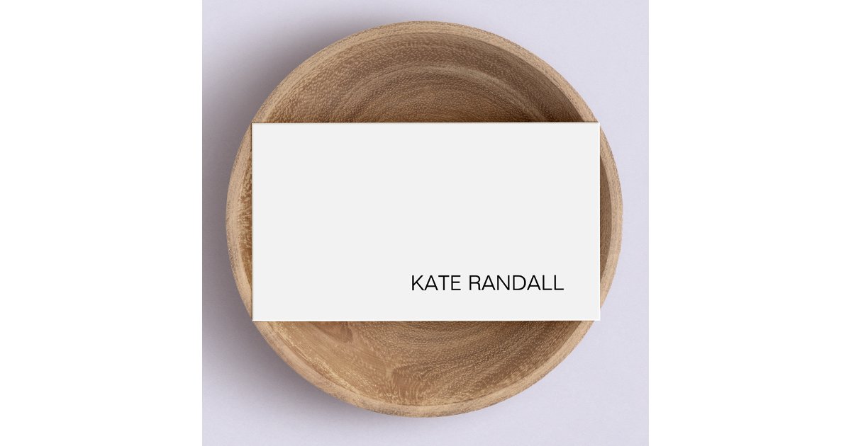 Simple Modern Light Gray Professional Business Card | Zazzle