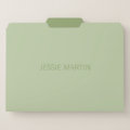 Simple Modern Light green File Folder | Zazzle