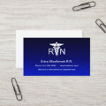 Simple Modern Medical Registered Nurse Business Card | Zazzle