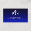 Simple Modern Medical Registered Nurse Business Card | Zazzle