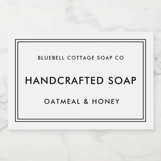 Simple Modern Minimal Soap Product Label | Zazzle