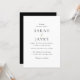 Simple Modern Minimal Wedding Invitation | Zazzle