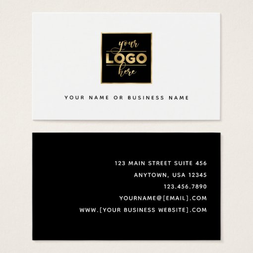 Simple Modern Minimalist Logo Business Card | Zazzle
