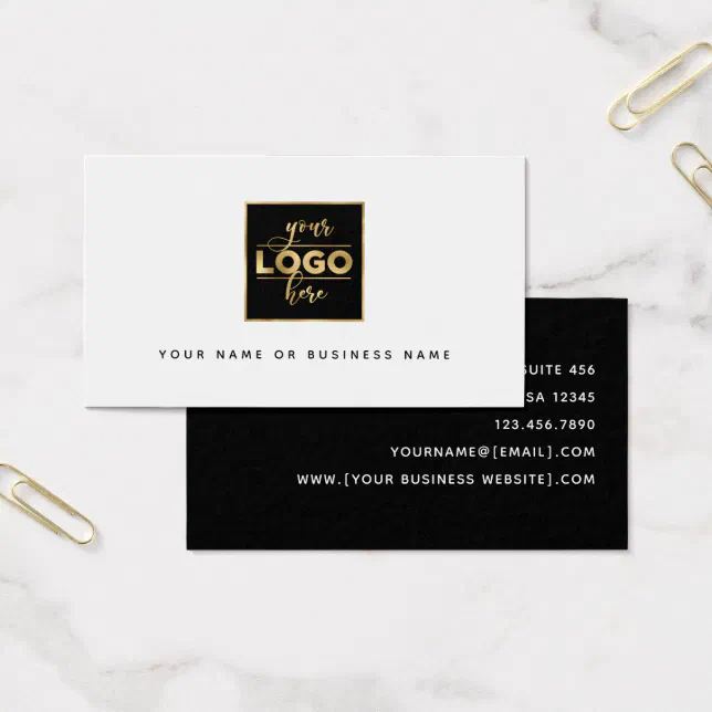 Simple Modern Minimalist Logo Business Card | Zazzle